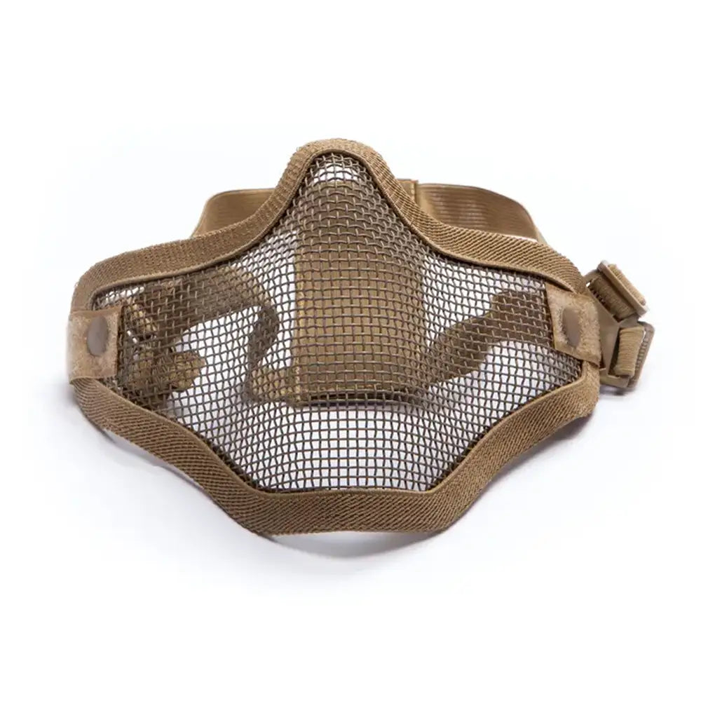 Mesh Maske med Gitter - Tan – Game-On.no