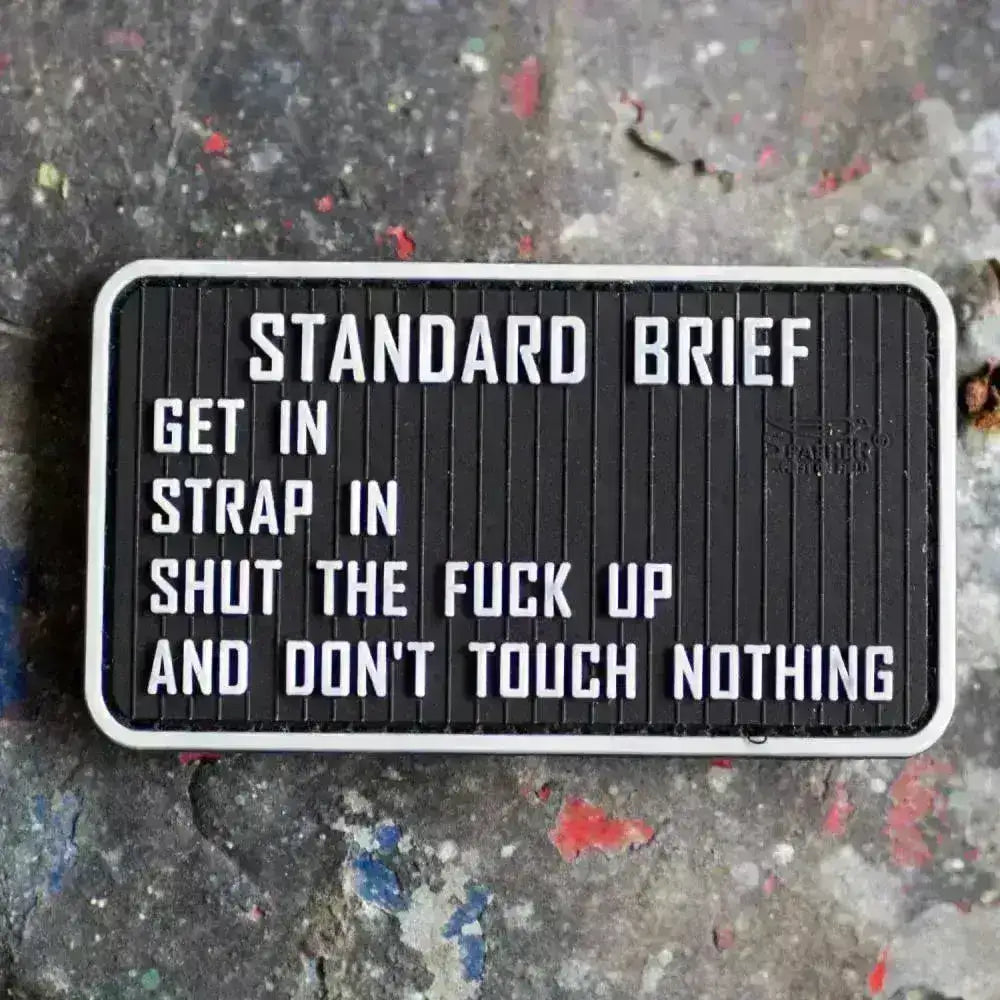 Patch - Standard Brief Rubber - Svart/Grå – Game-On.no