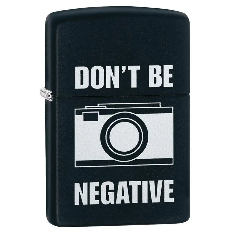 Zippo Lighter - Dont Be Negative – Game-On.no